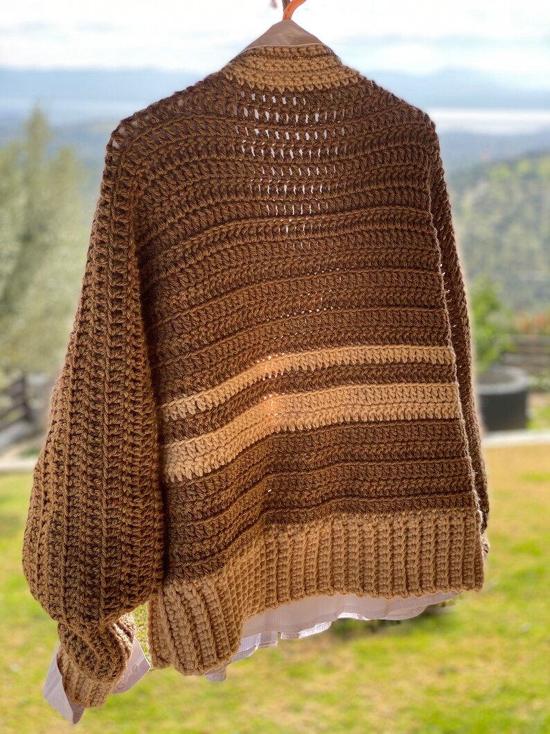 One Piece Cardigan Crochet Pattern Easy Cardigan Pattern - Etsy