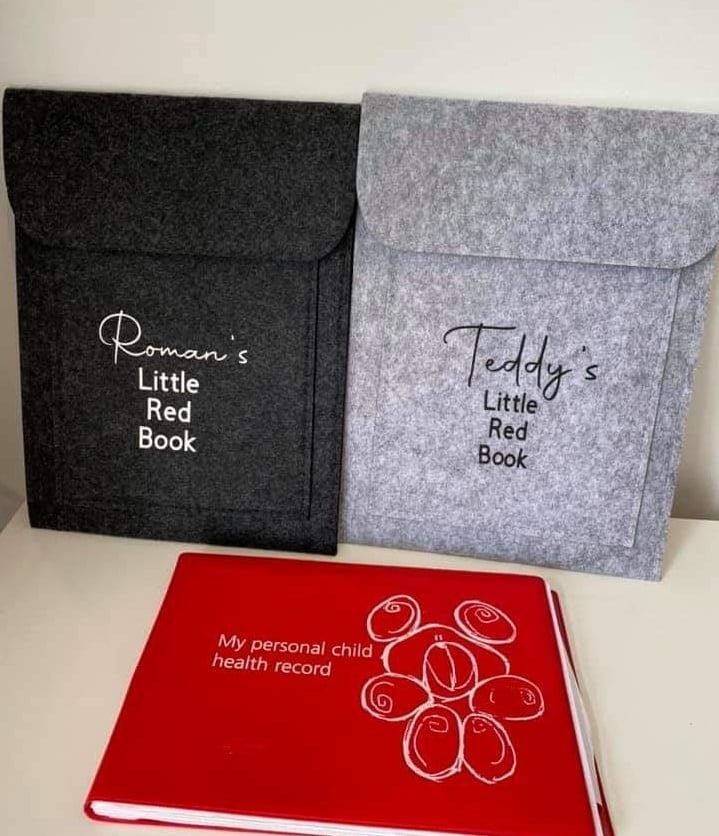 Red Book Folder Red Book Cover Childs Record Book | Etsy