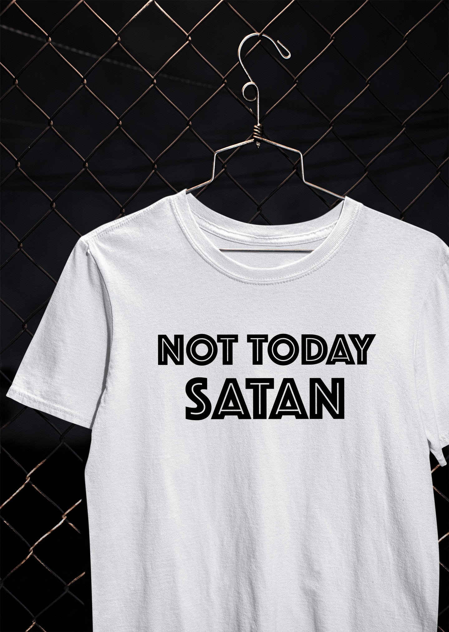 Not Today Satan Shirt Unisex Tshirt T Ideas Ts For Etsy