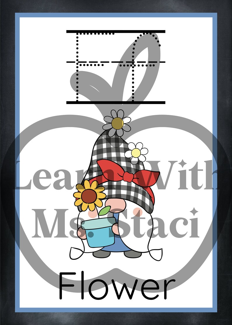 Gnome Alphabet & Numbers - Etsy