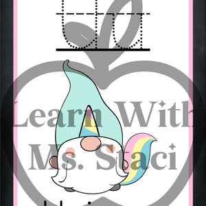 Gnome Alphabet & Numbers - Etsy