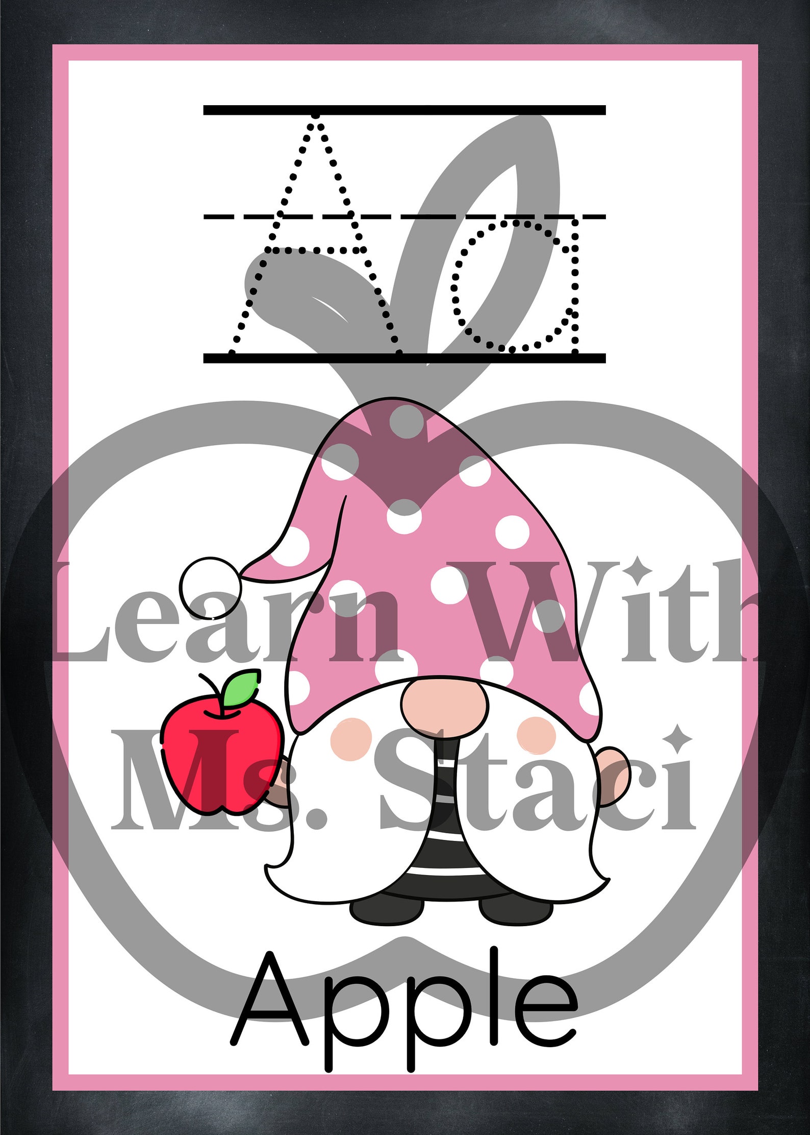 Gnome Alphabet & Numbers - Etsy