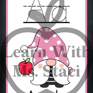 Gnome Alphabet & Numbers - Etsy