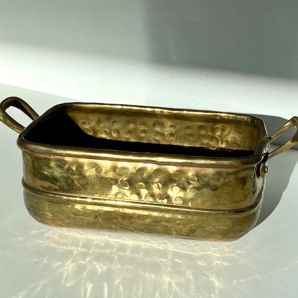Brass Rectangular Planter - Etsy