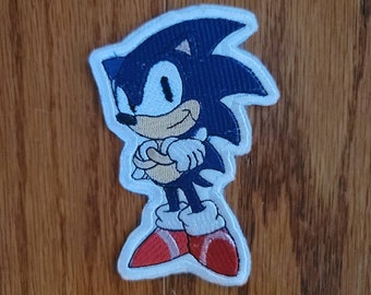 Sonic the Hedgehog Iron On/ Hook & Loop Patch With - Etsy
