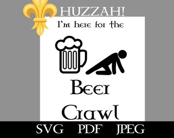 Beer Crawl Svg - Etsy