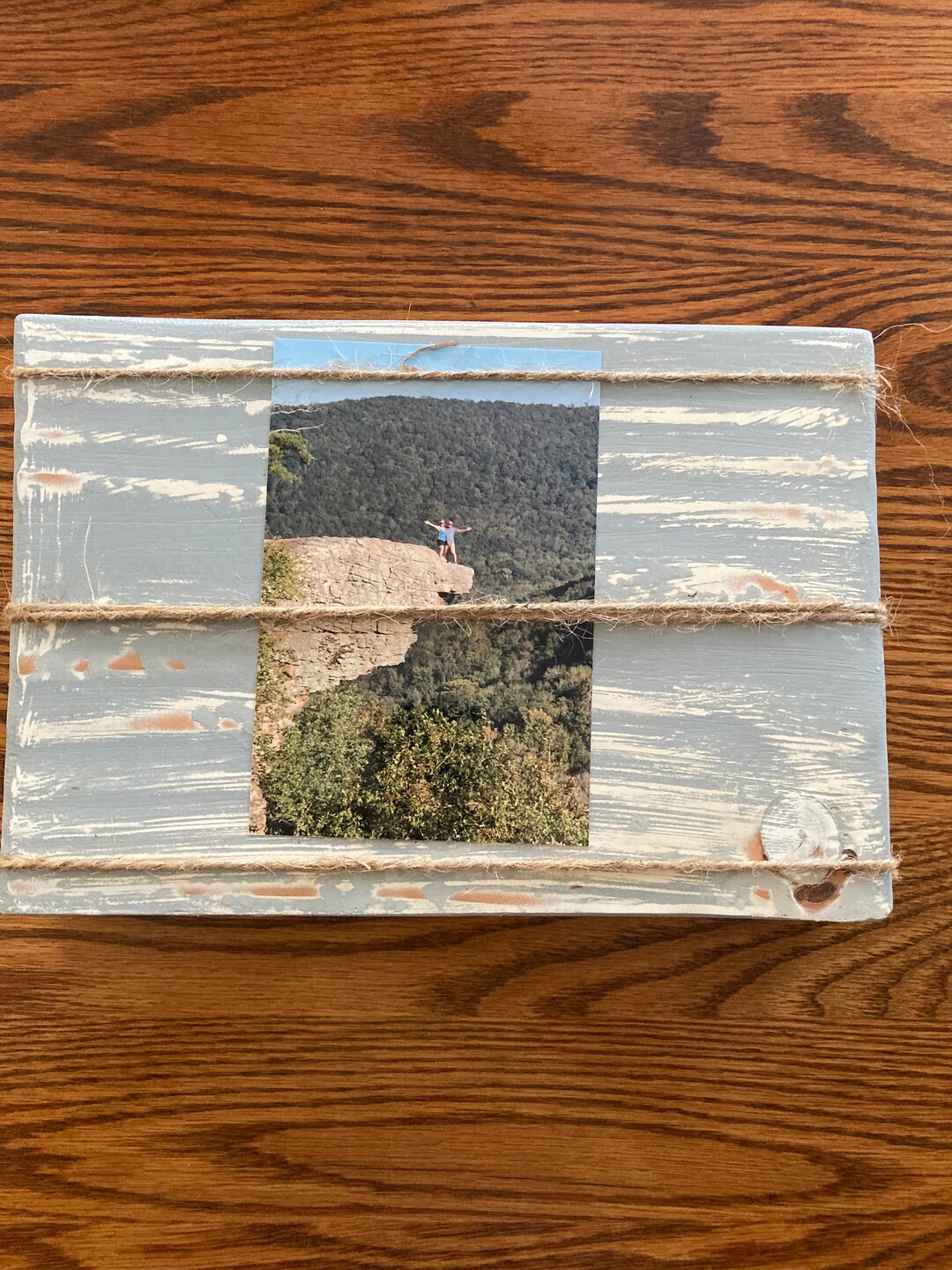 Rustic Wood Picture Block Frame 7" X 10" - Etsy