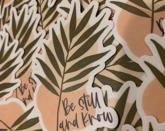 Be Still Sticker Psalm 46:10 Boho Bird Sticker Water Bottle Sticker ...