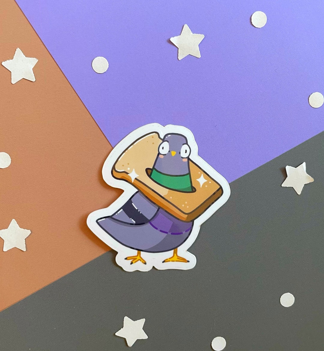 Dove Toast Vinyl Sticker / Weatherproof / Aesthetic Sticker ...