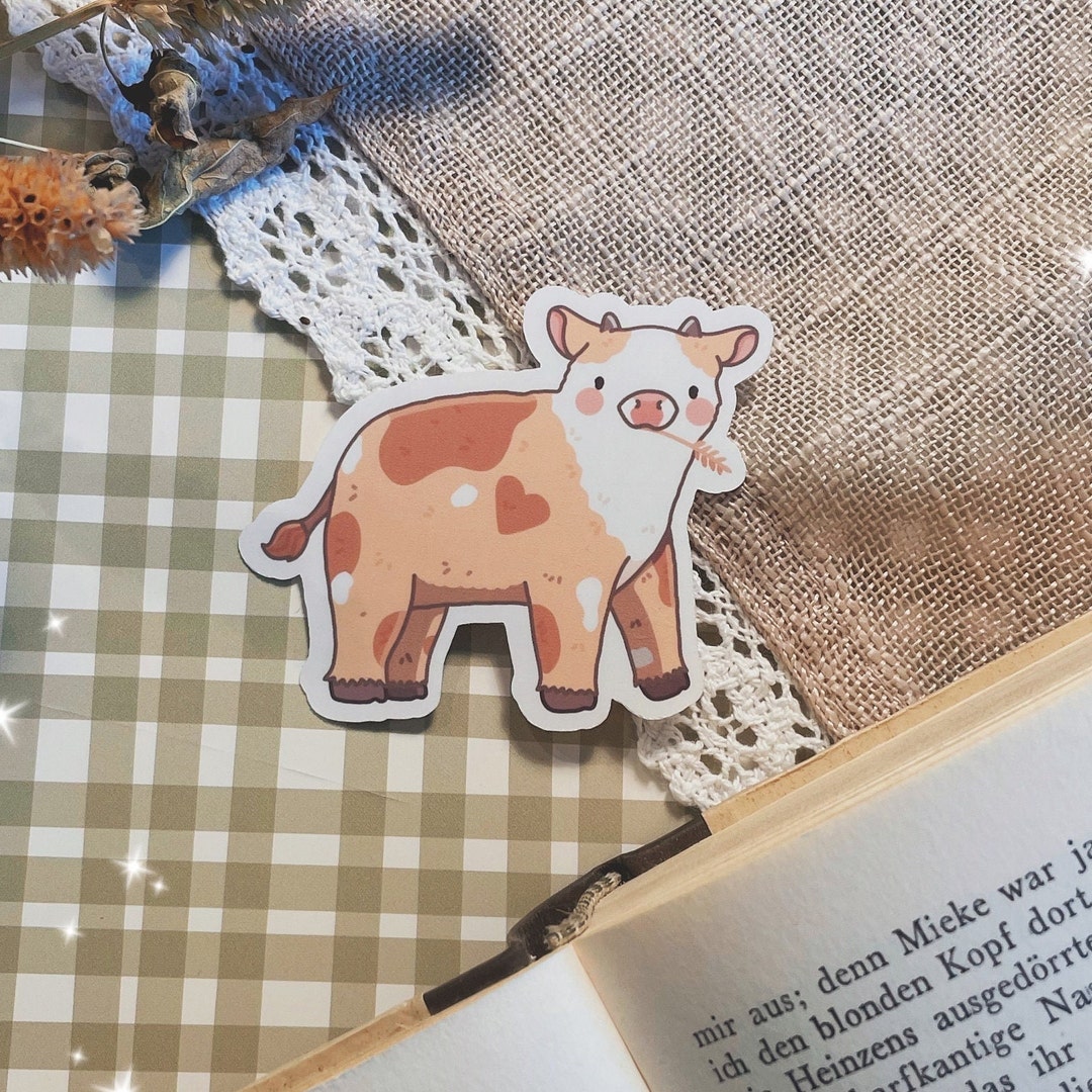 Cottage Cow / Cute Farm Animals Vinyl Stickers / Water Resistant ...