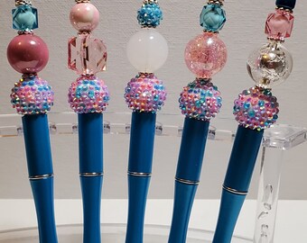 Beautiful and Bright Beaded Pens | Etsy
