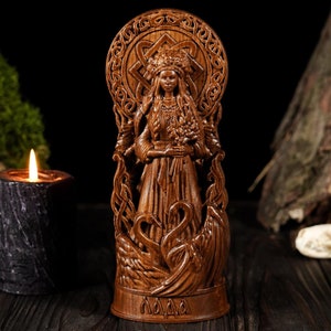 Lada Slavic Statue, Lada Slavic Goddess, Carved Lada Statue, Slavic ...