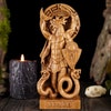 Abraxas Goetia Goetic Magic Wood Carving Sculpture Archon Statue ...