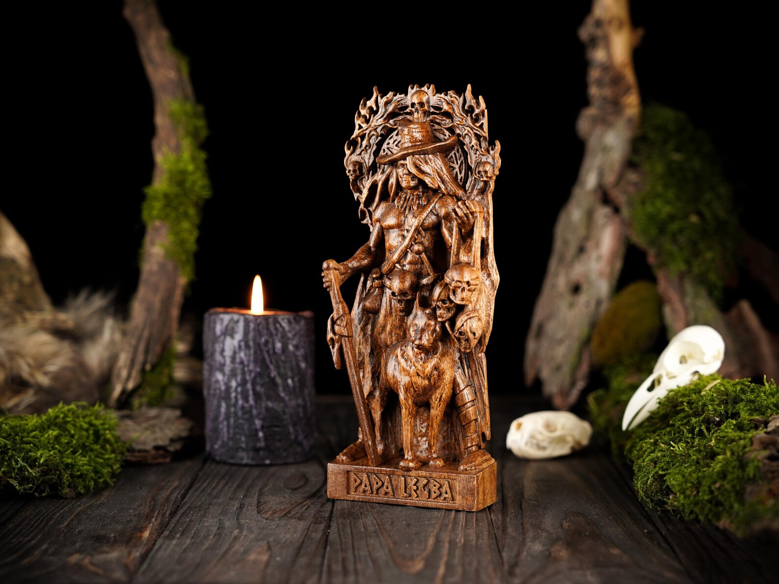 Papa Legba Voodoo Figure, Papa Legba Haitian, Paga Legba Pagan Statue ...