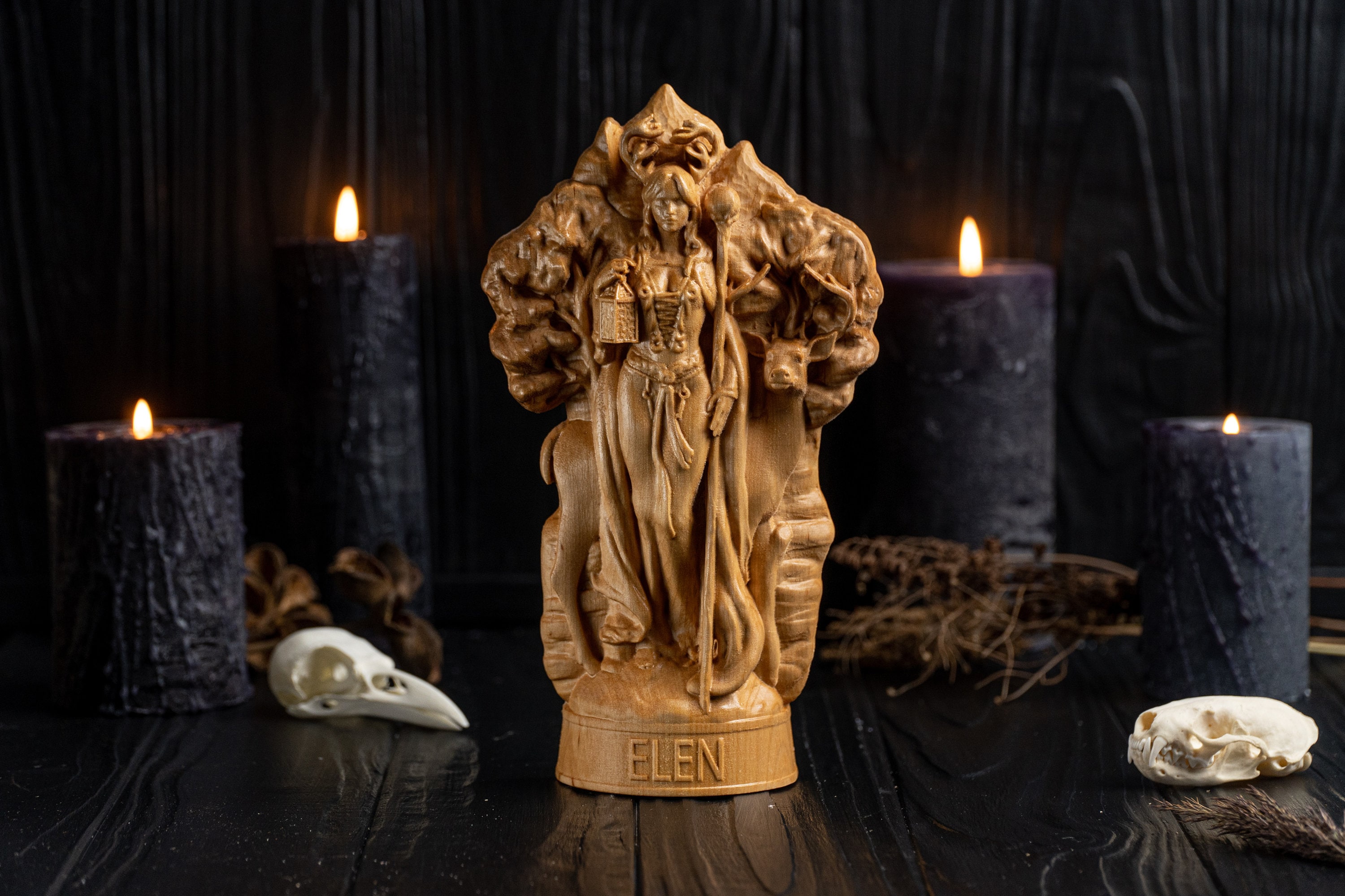 ELEN Celtic Figurine, Irish Mythology , Celtic Statue, Pagans, Paganism ...