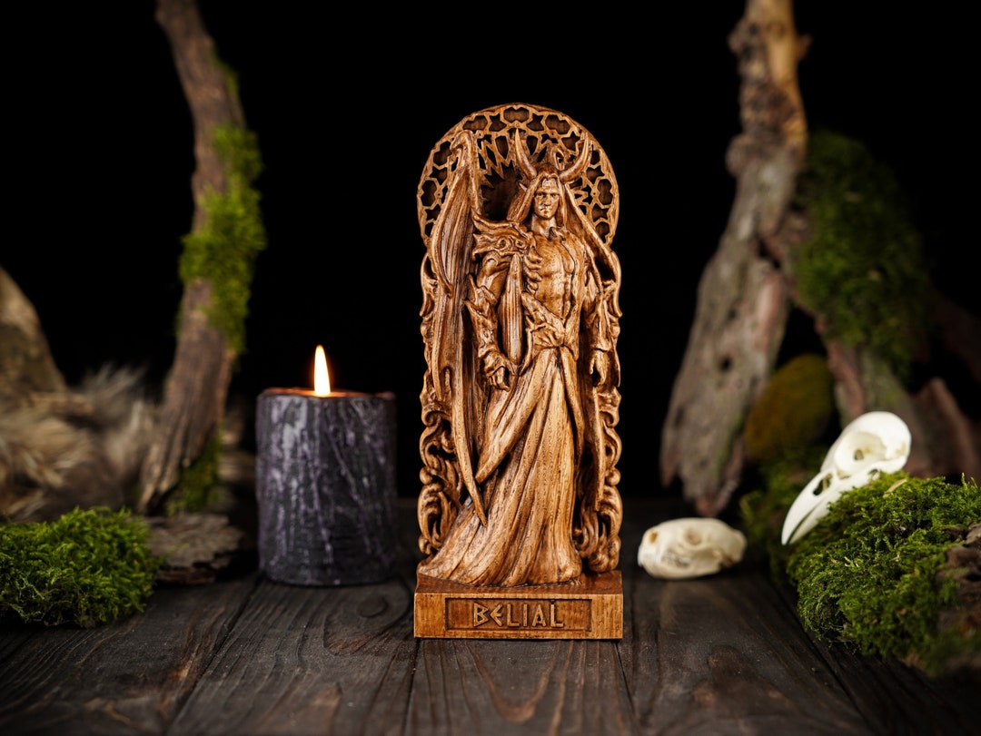 Belial Statue, Demon Figure, Demon Belial Occult Decor, Satanic Statue ...