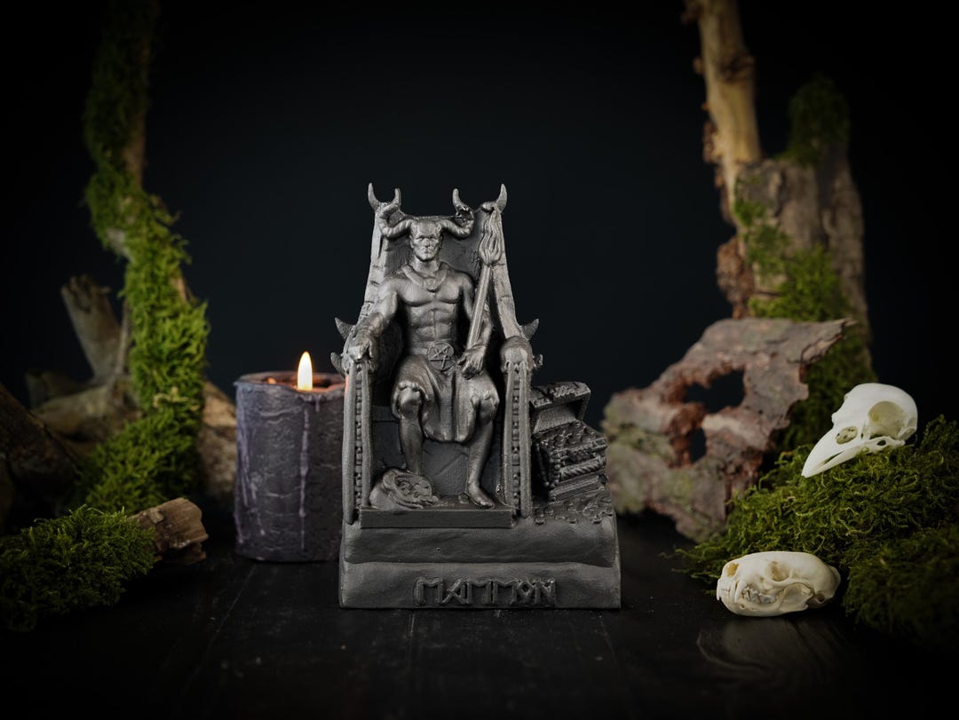 Black Mammon Statue, Mammon Demon, European Occultism, Satanic Temple ...
