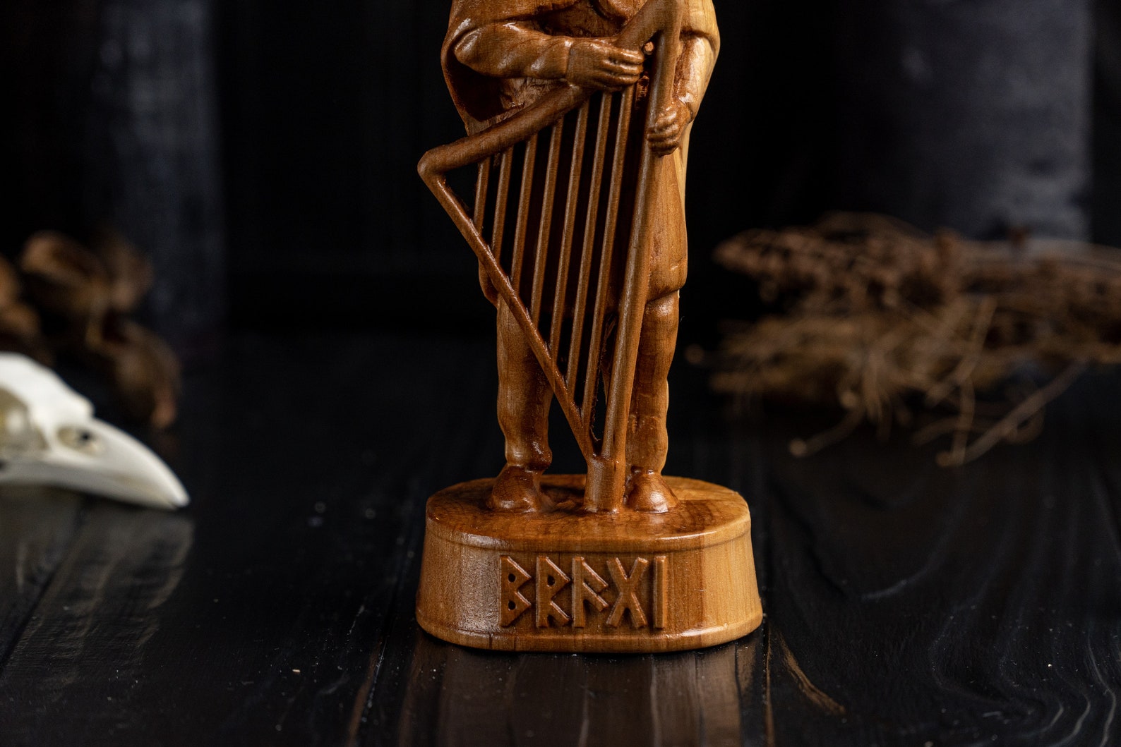 BRAGI norse figurine viking statue pagans norse paganism | Etsy