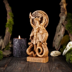 Abraxas Statue, Abraxas Gnostic Figure, Abraxas Demon, Demon Abraxas ...