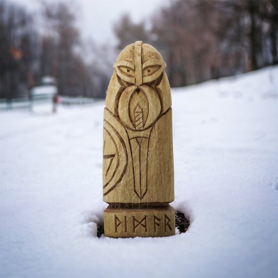 Vidar Wooden Statue, Viking Statue, Pagans, Norse Paganism, Norse ...