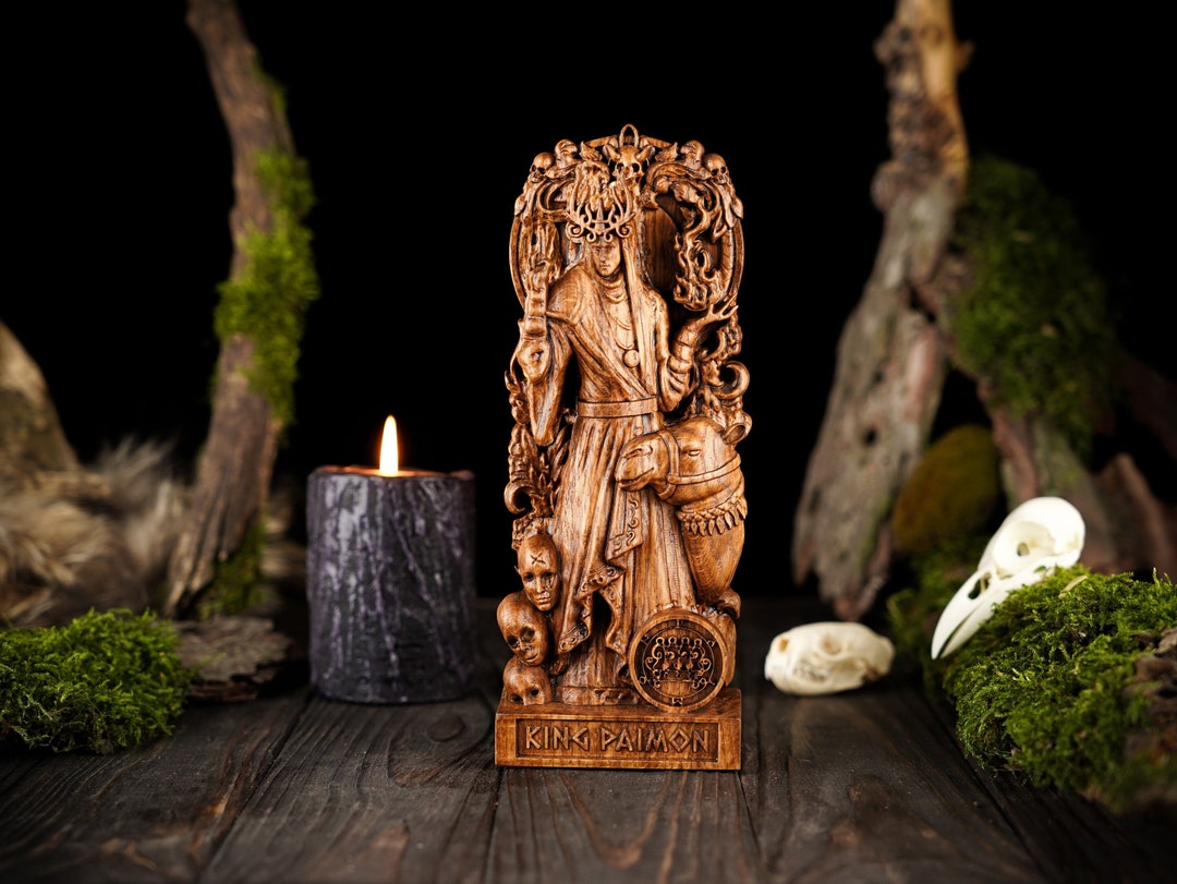 Paimon King Statue, Goetia King Figure, Paimon Goetia, Demon Paimon ...