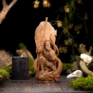 Sun Wukong Wooden Statue, the Monkey King Figurine, Chinese Trickster ...