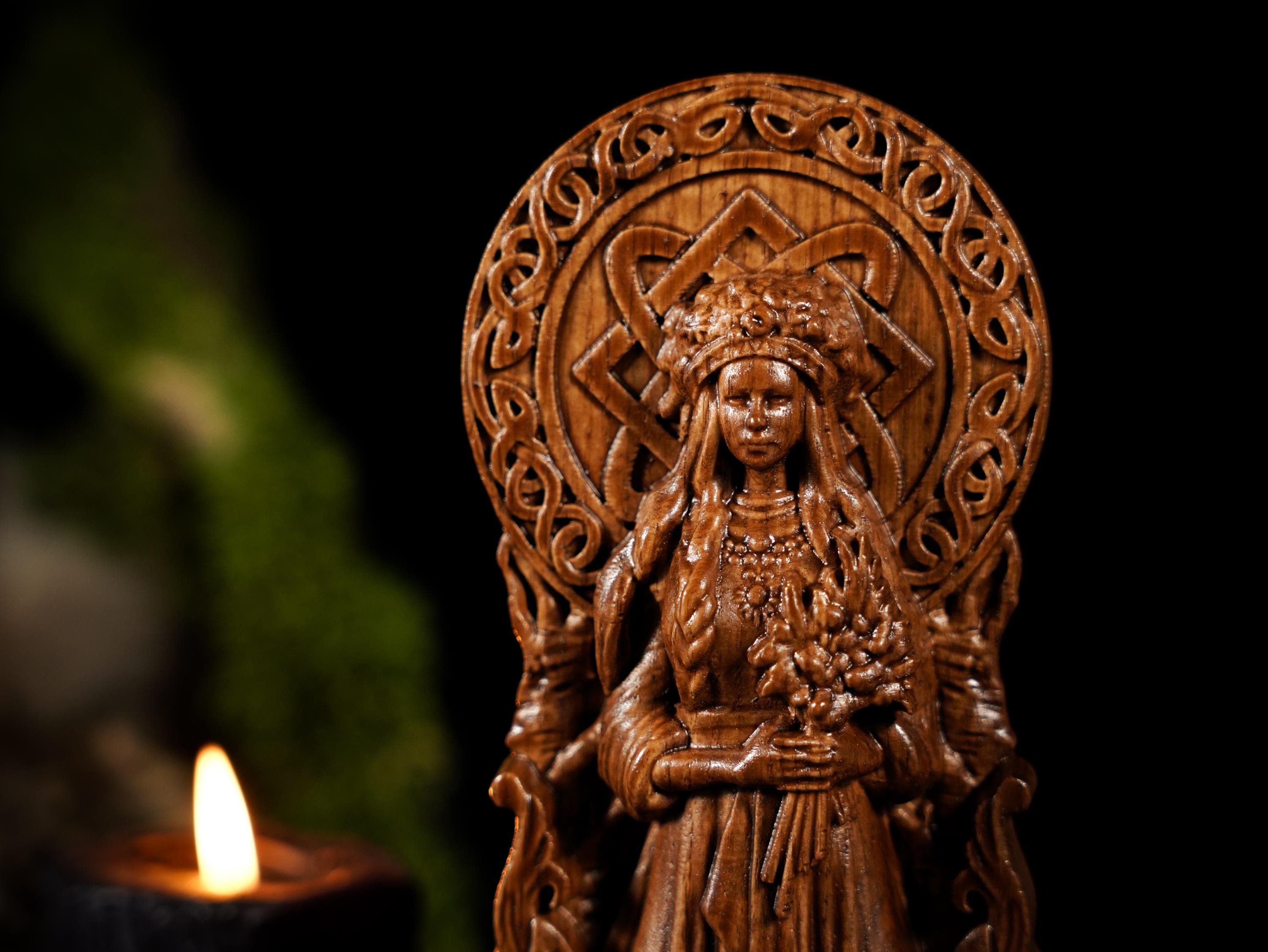 Lada Slavic Statue, Lada Slavic Goddess, Carved Lada Statue, Slavic ...