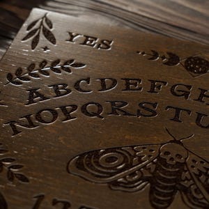 Wicca Ouija Board, Ouija Board With Planchette, Occult Witchcraft ...