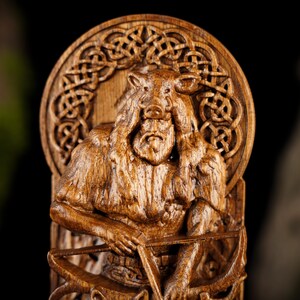 Ullr Norse Statue, Ullr Norse God Statue, Viking God Statue, Carved ...