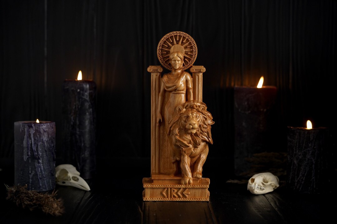 CIRCE Greek Goddess Greek Pantheon Statues Wooden Circe - Etsy