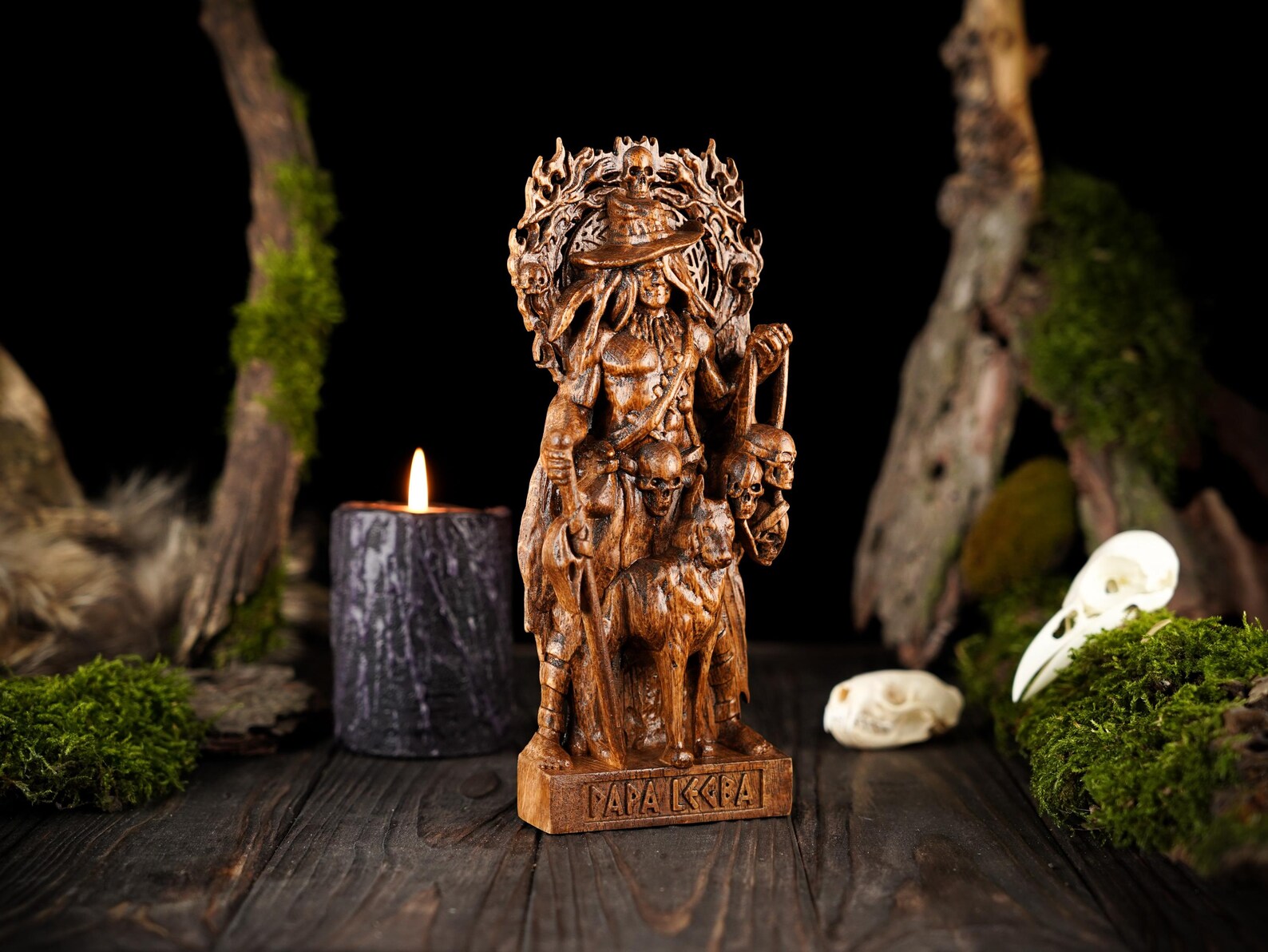 Papa Legba Voodoo Figure, Papa Legba Haitian, Paga Legba Pagan Statue ...
