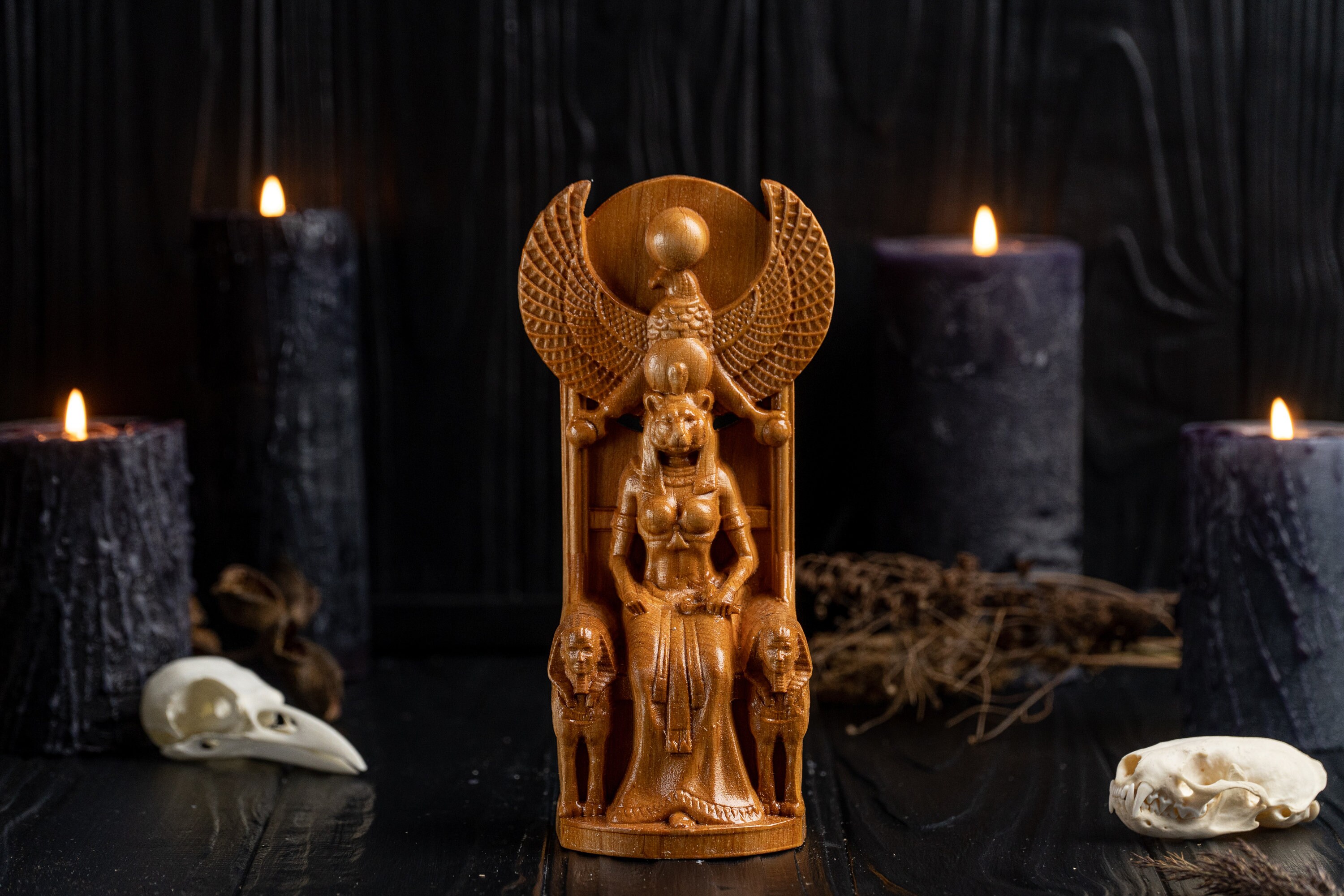 CUSTOM EGYPTIAN GOD Statue, Custom Made Figurine, Norse Gods Statues ...