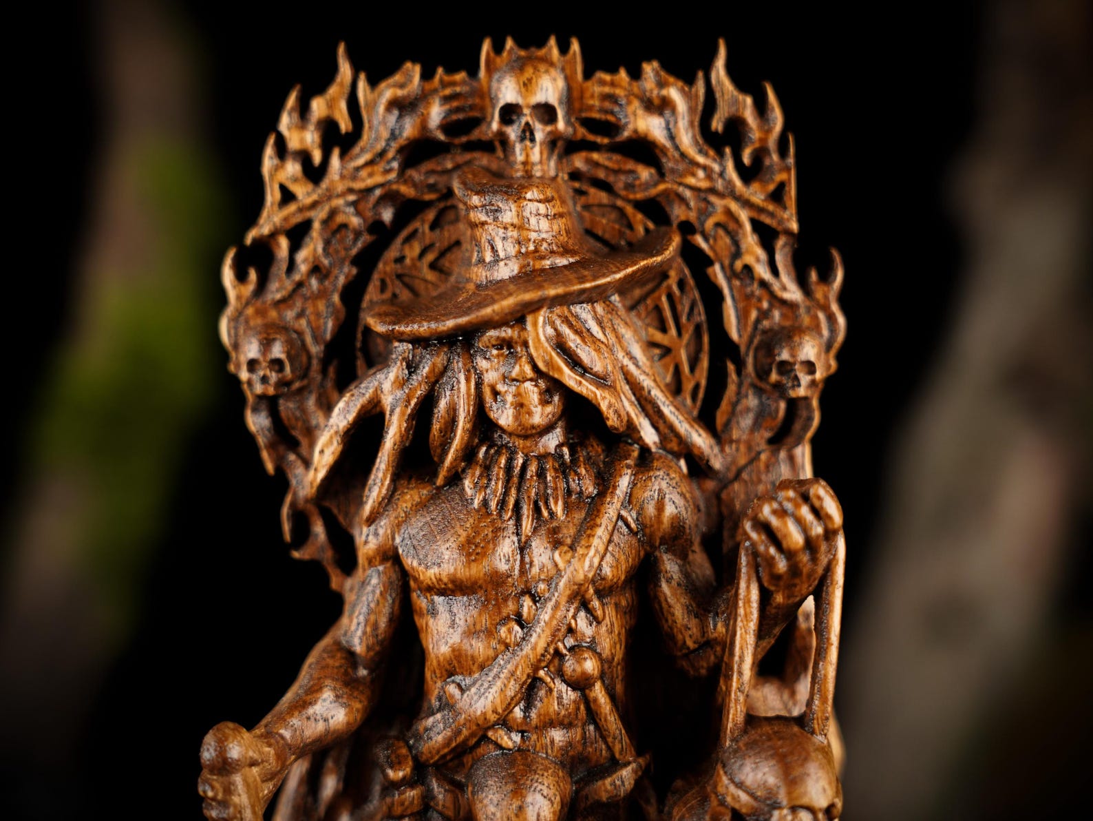 Papa Legba Voodoo Figure, Papa Legba Haitian, Paga Legba Pagan Statue ...
