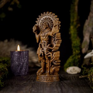 Belenus Wooden Statue, Celtic Mythology , Celtic Statue, Belenus God ...