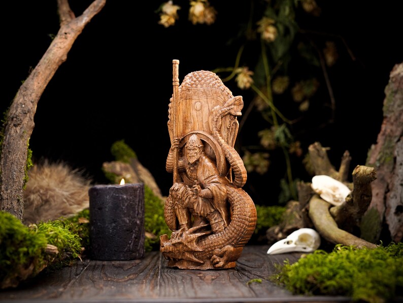 Sun Wukong Wooden Statue, the Monkey King Figurine, Chinese Trickster ...