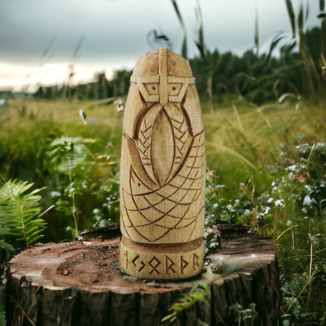 Njord Wooden Statue, Viking Statue, Pagans, Norse Paganism, Norse ...