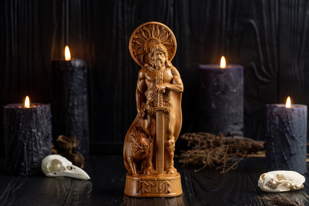 Freyr Norse God Statue, Viking Statue, Pagans, Norse Paganism, Norse ...