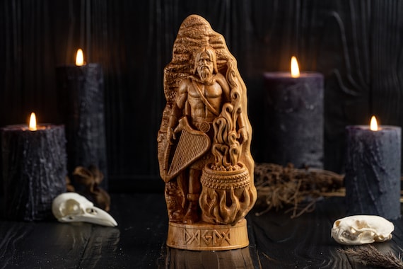 DAGDA Celtic Figurine Irish Mythology Celtic Statue | Etsy