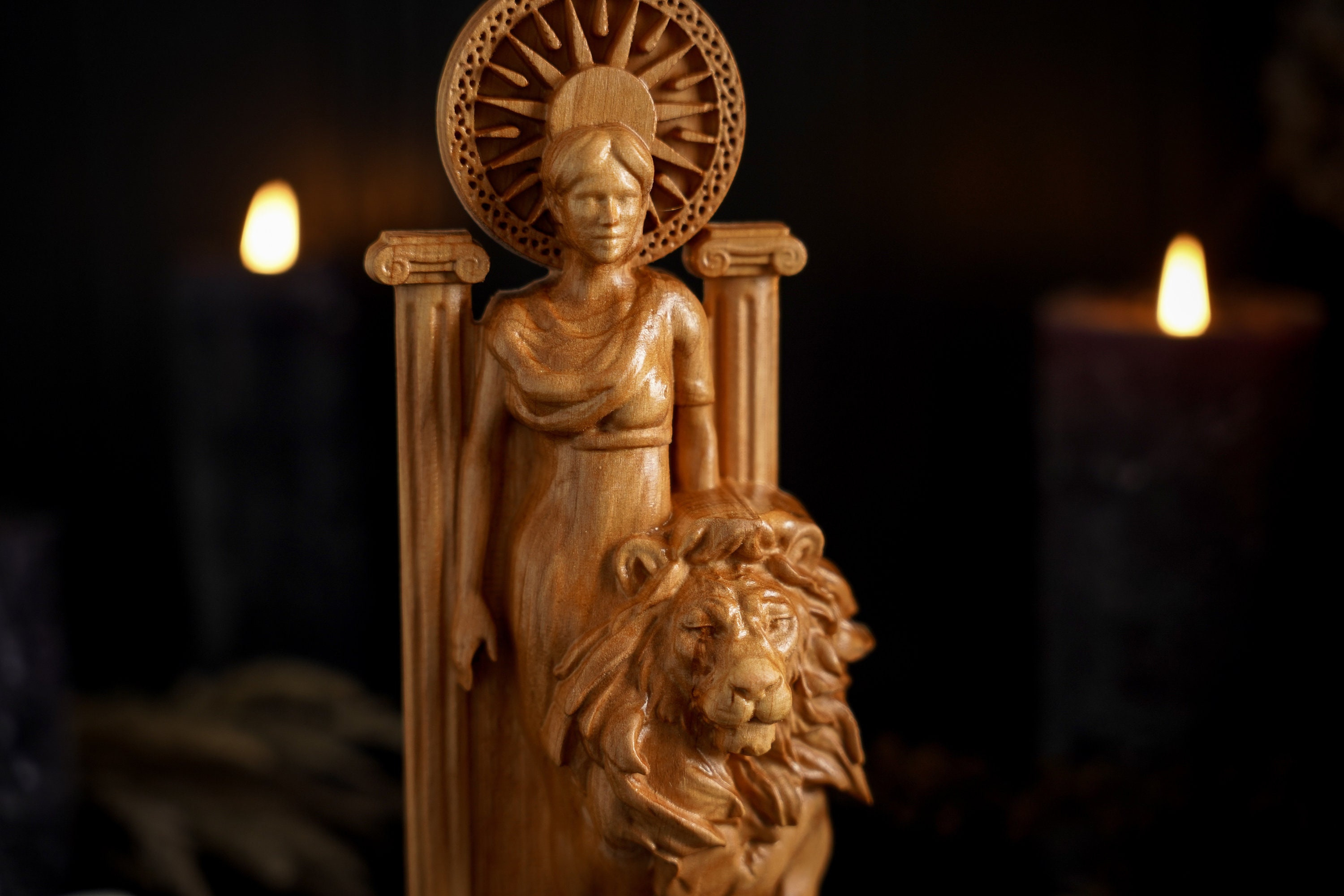 CIRCE Greek Goddess, Greek Pantheon Statues, Wooden Circe Figurine ...