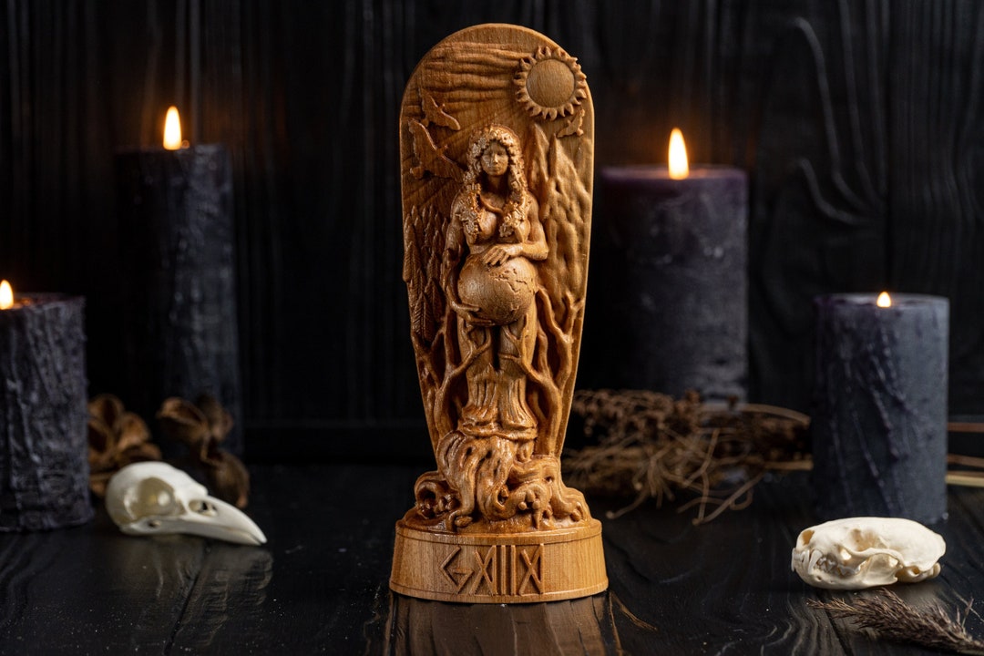 GAIA Wiccan Figurine, Neopaganism , Wicca Statue, Pagans, Paganism ...