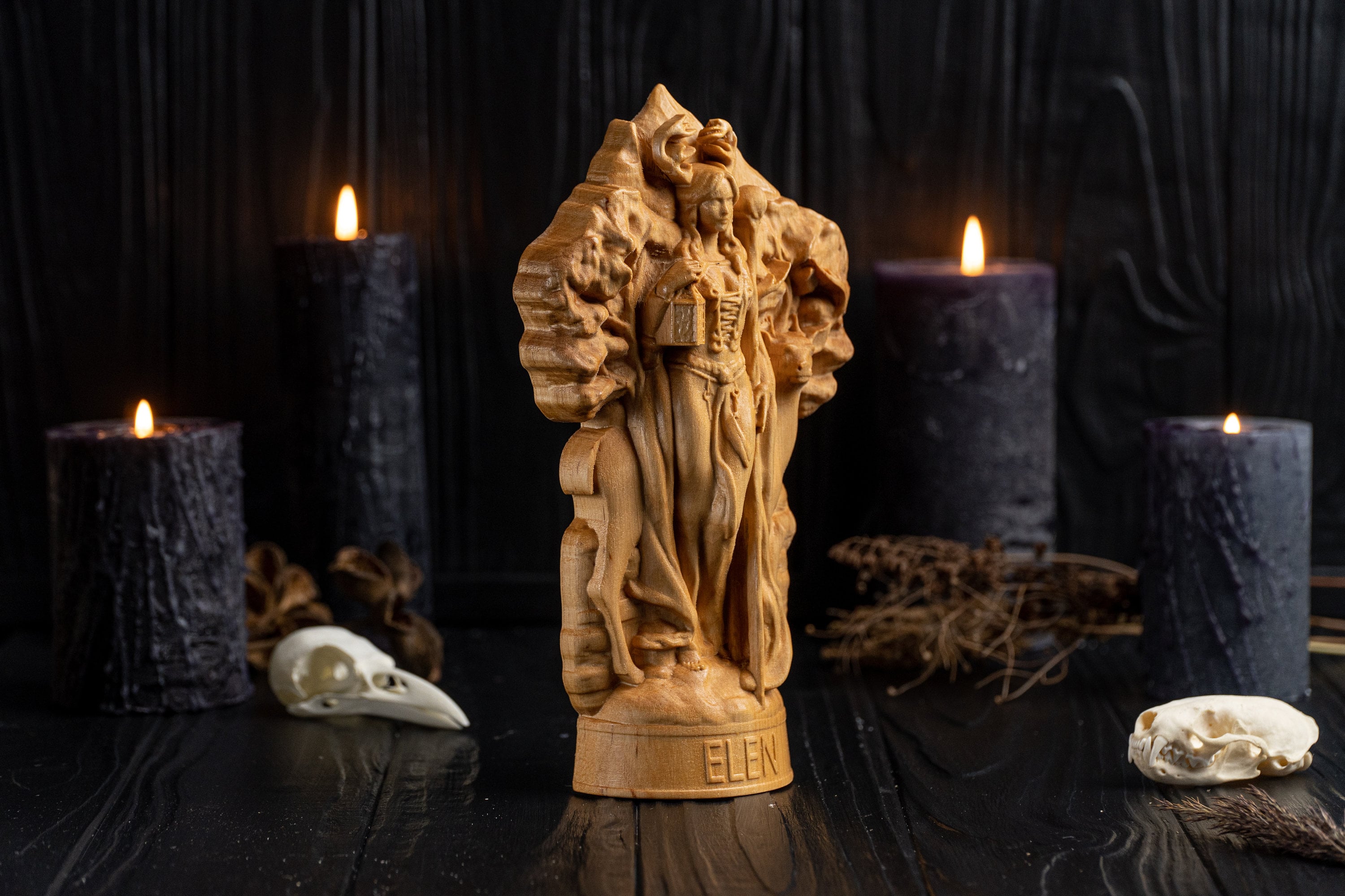 ELEN Celtic Figurine, Irish Mythology , Celtic Statue, Pagans, Paganism ...