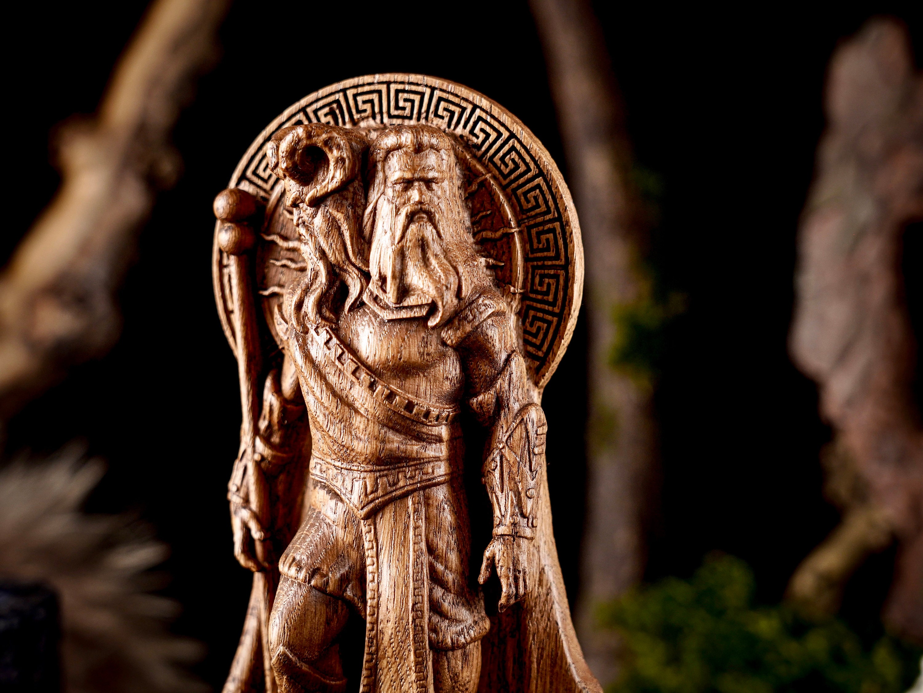Wooden Janus Statue, Roman God Statue, Roman Mythology, Roman Statue ...