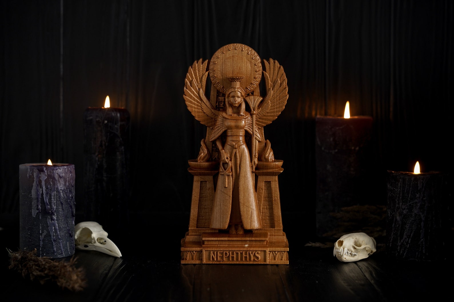 Egyptian Gods Set NEPHTHYS HORUS THOTH Egyptian - Etsy