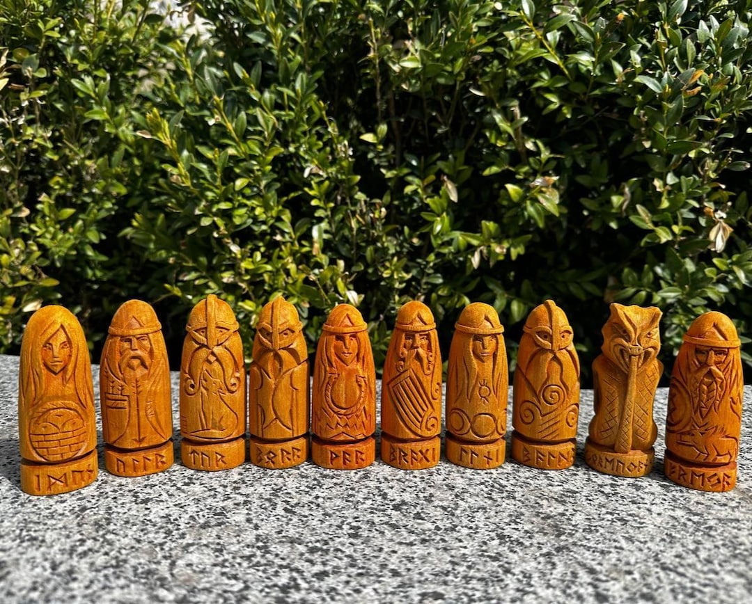 Set of Norse Gods: 10 Gods Figures, Norse Statue, Norse Pantheon ...