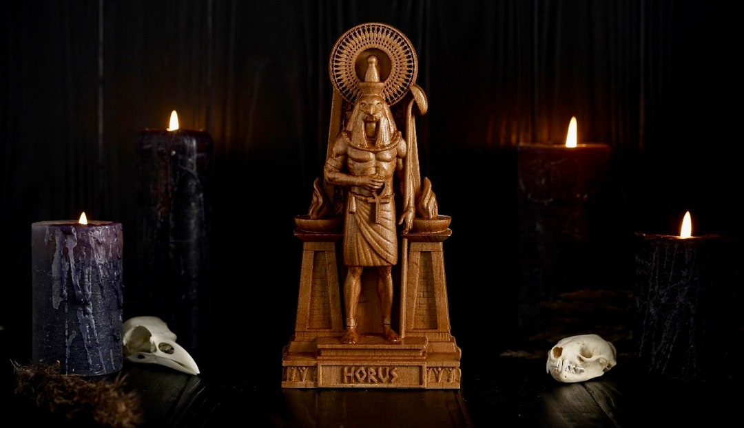 HORUS Egyptian Statue, Egyptian Gods, Ancient Egypt Gods, Wooden Statue ...