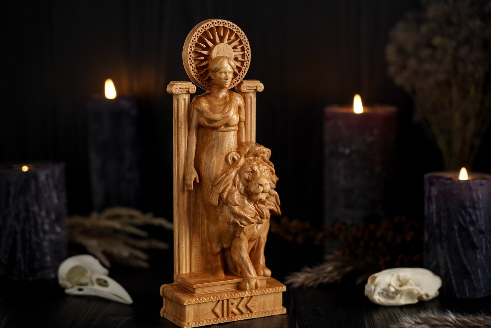 Circe Greek Goddess, Greek Pantheon Statues, Circe Figurine, Pagan ...