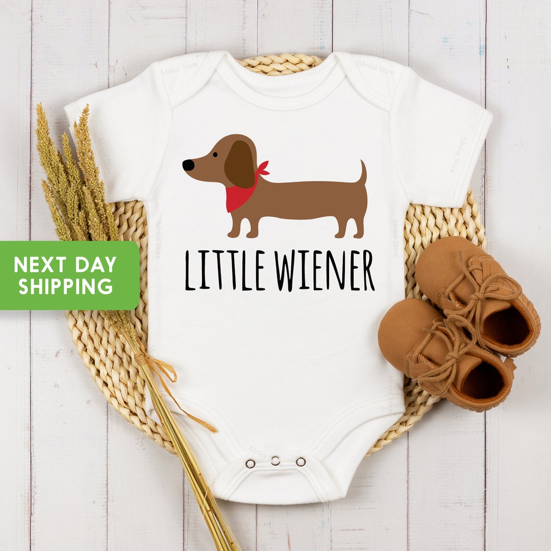 Little Weiner Baby Onesie®cute Little Weiner Shirt, Little Wiener Baby ...