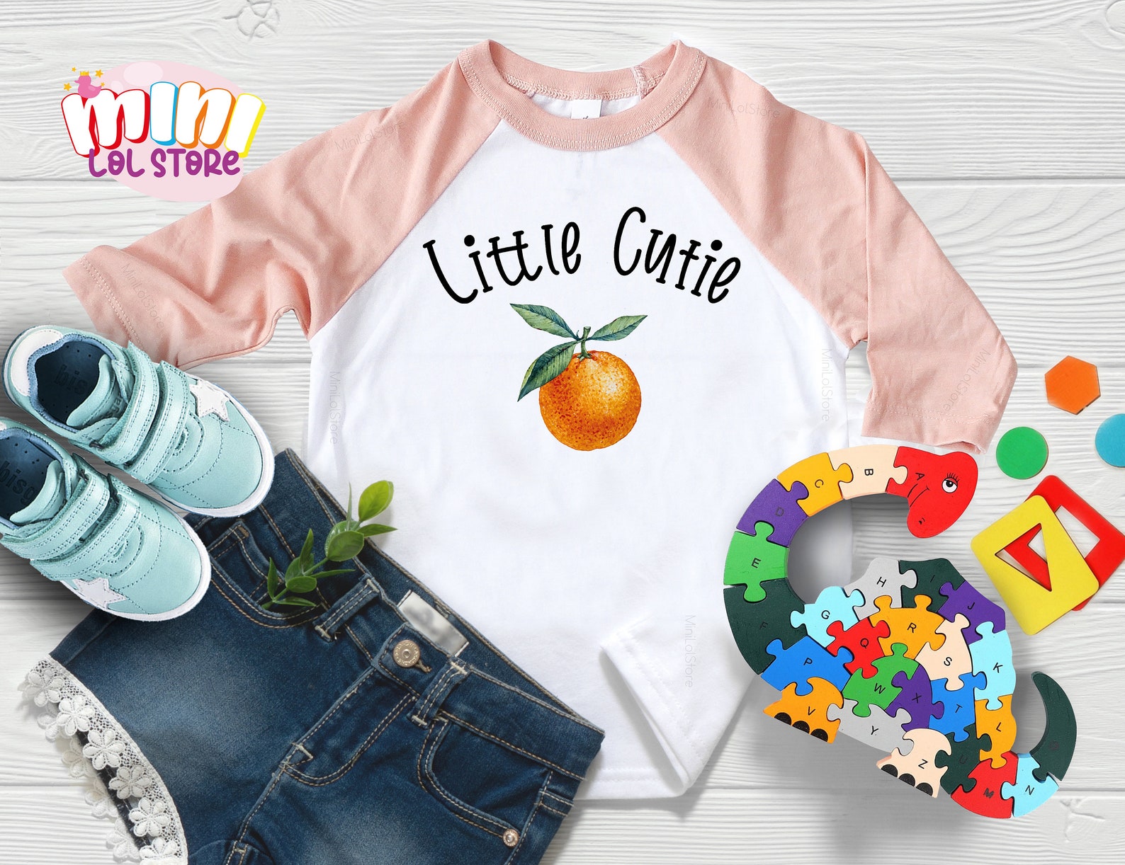 Little Cutie baby Onesie® Cute Little Orange Onesie® Hipster | Etsy