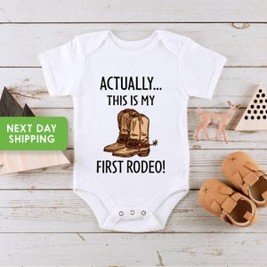 This is My First Rodeo Onesie®, Cowboy Baby Onesie®, Baby Boy & Girl ...
