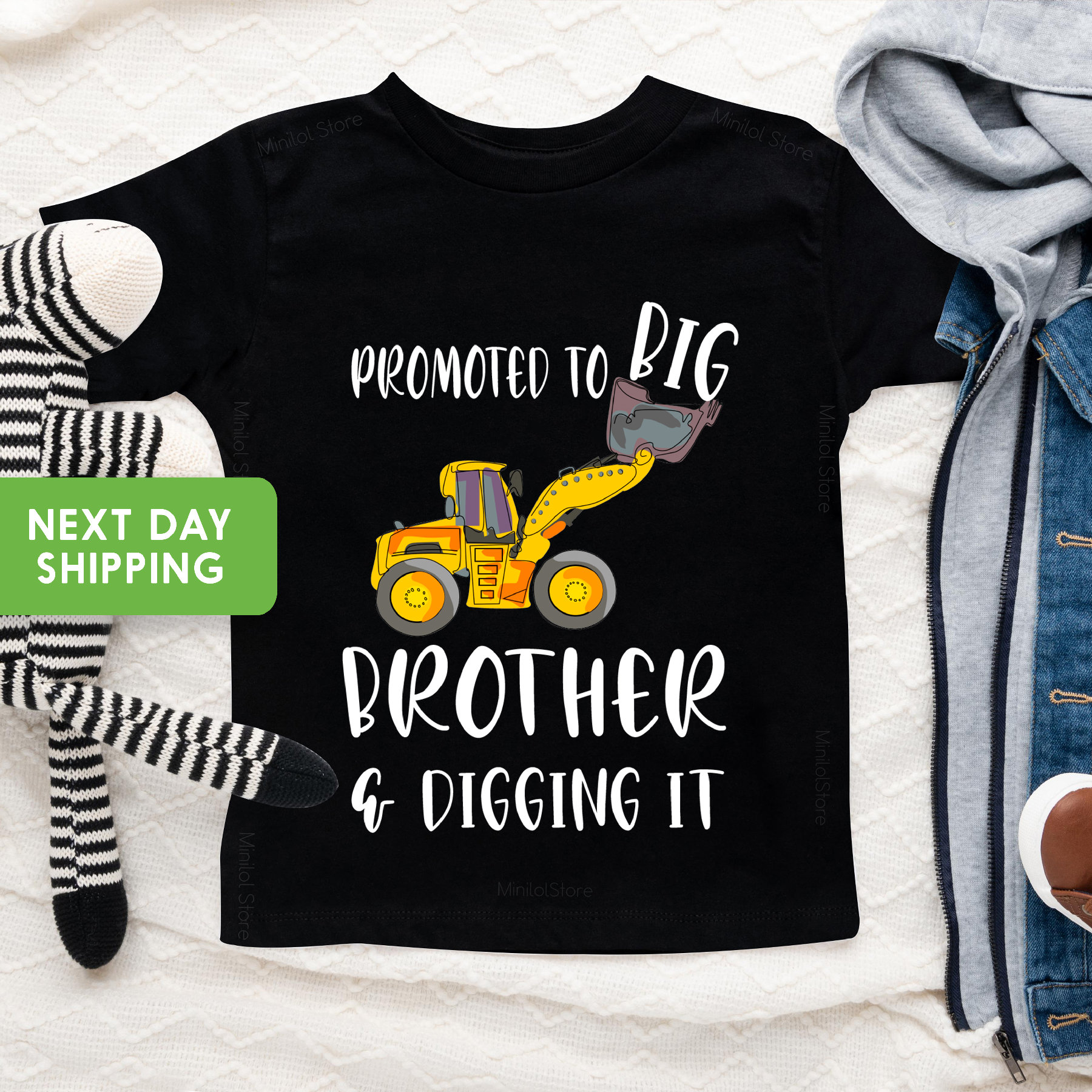 Promoted to Big Brother Shirt New Big Brother Sibling Shirt - Etsy